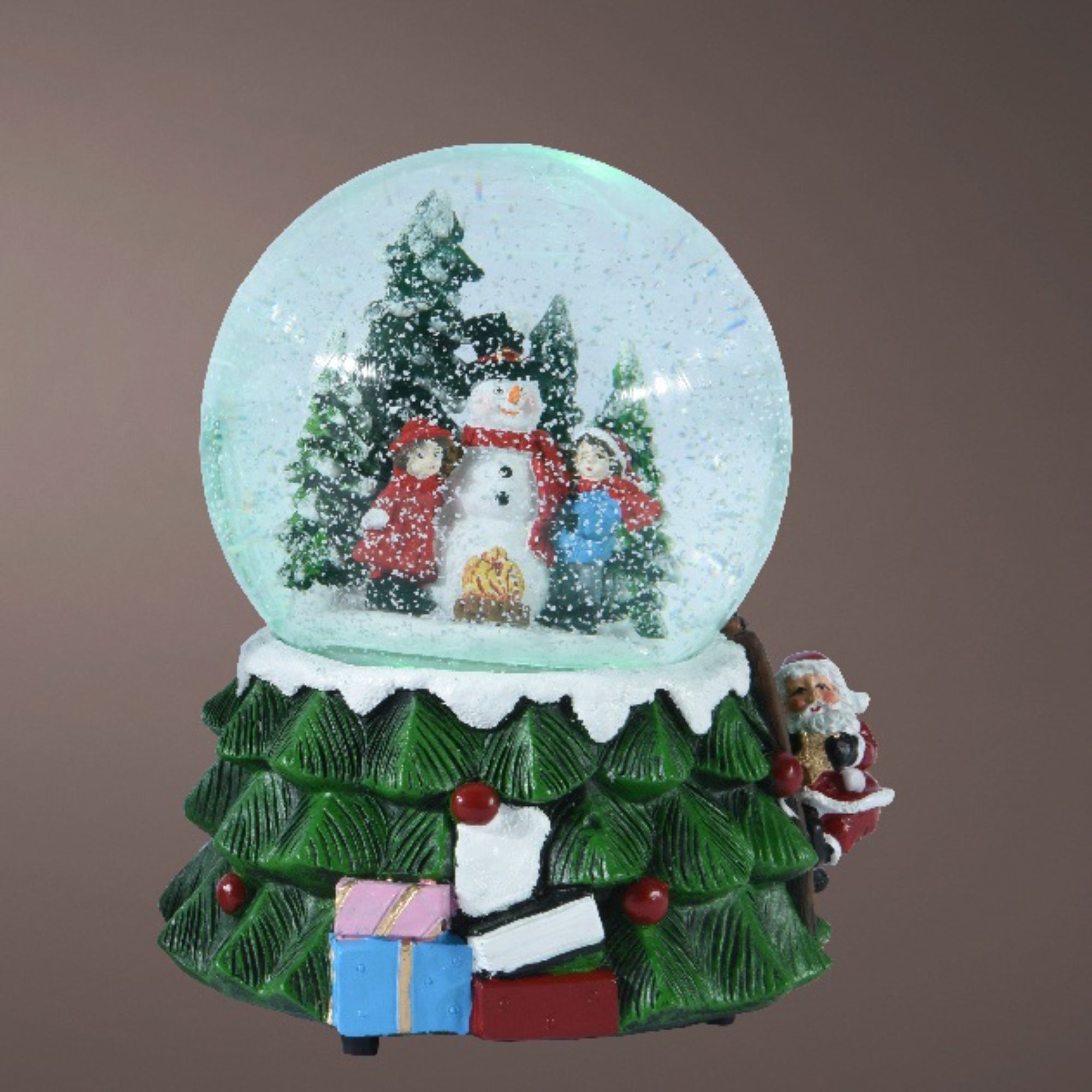 Glob de zapada, model om de zapada, Ø 10 cm, inaltime 14.5 cm, verde