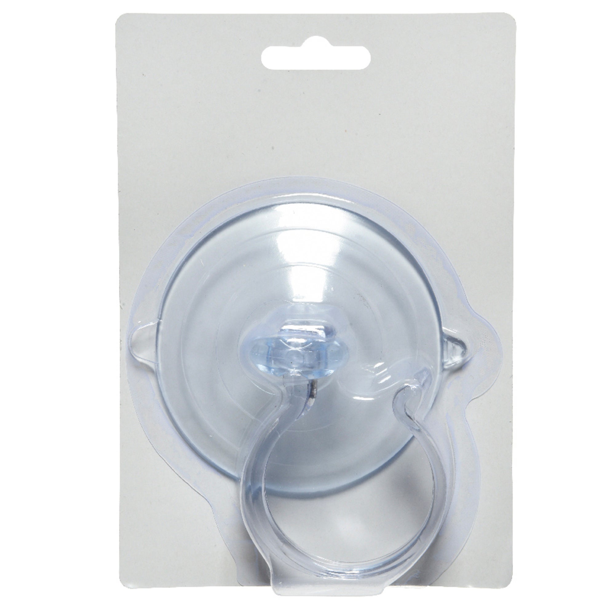 Ventuza pentru prindere decoratiuni, plastic, Ø 8.5 cm, transparent