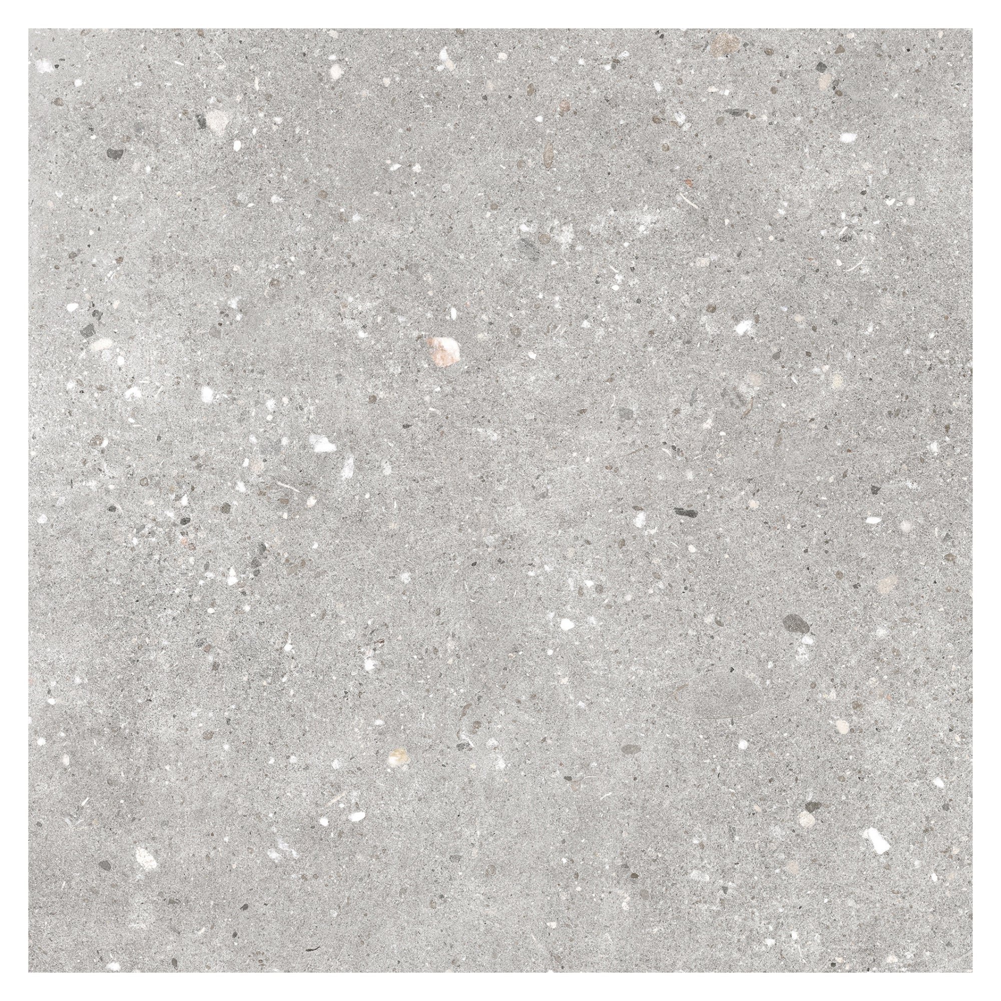 Gresie exterior/interior, 59.7 x 59.7 cm, Cavir, aspect piatra, gri, mat