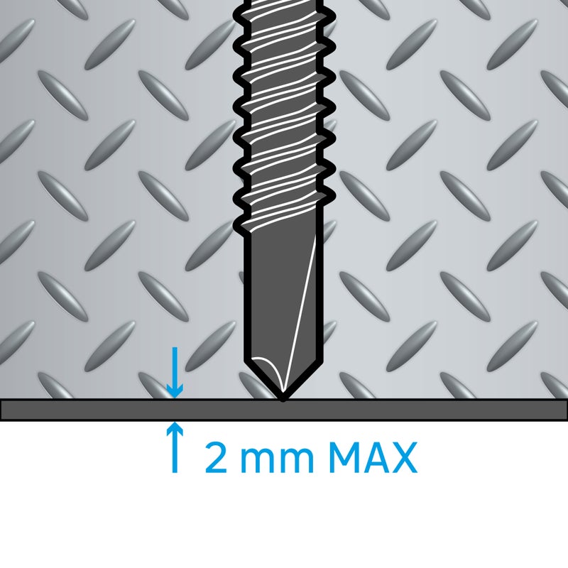 Surub autoforant, cap inecat, inox C1, 4.8 x 19 mm (set 14 buc)