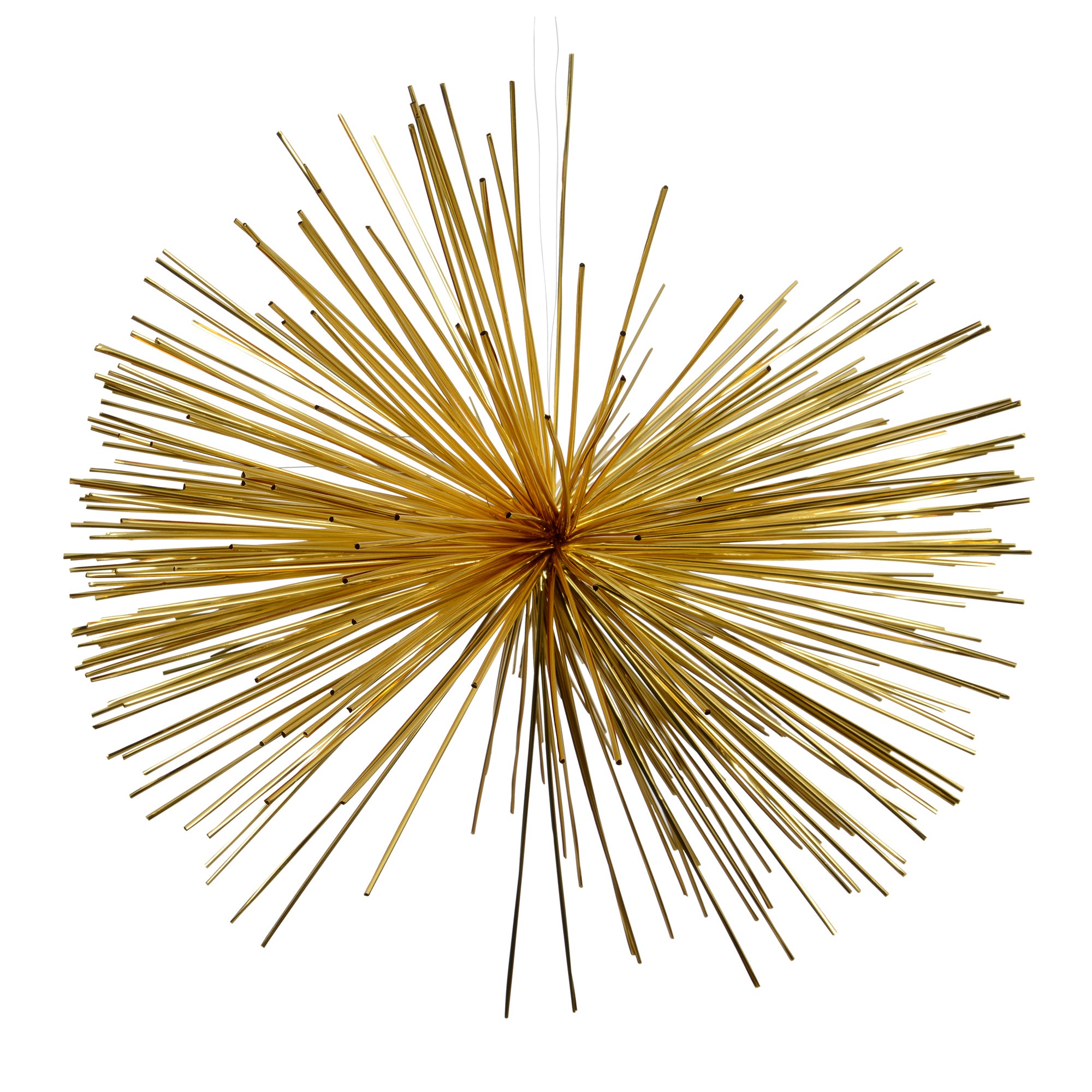 Decoratiune Craciun, pentru brad, forma steluta, PET, Ø 30 cm, auriu