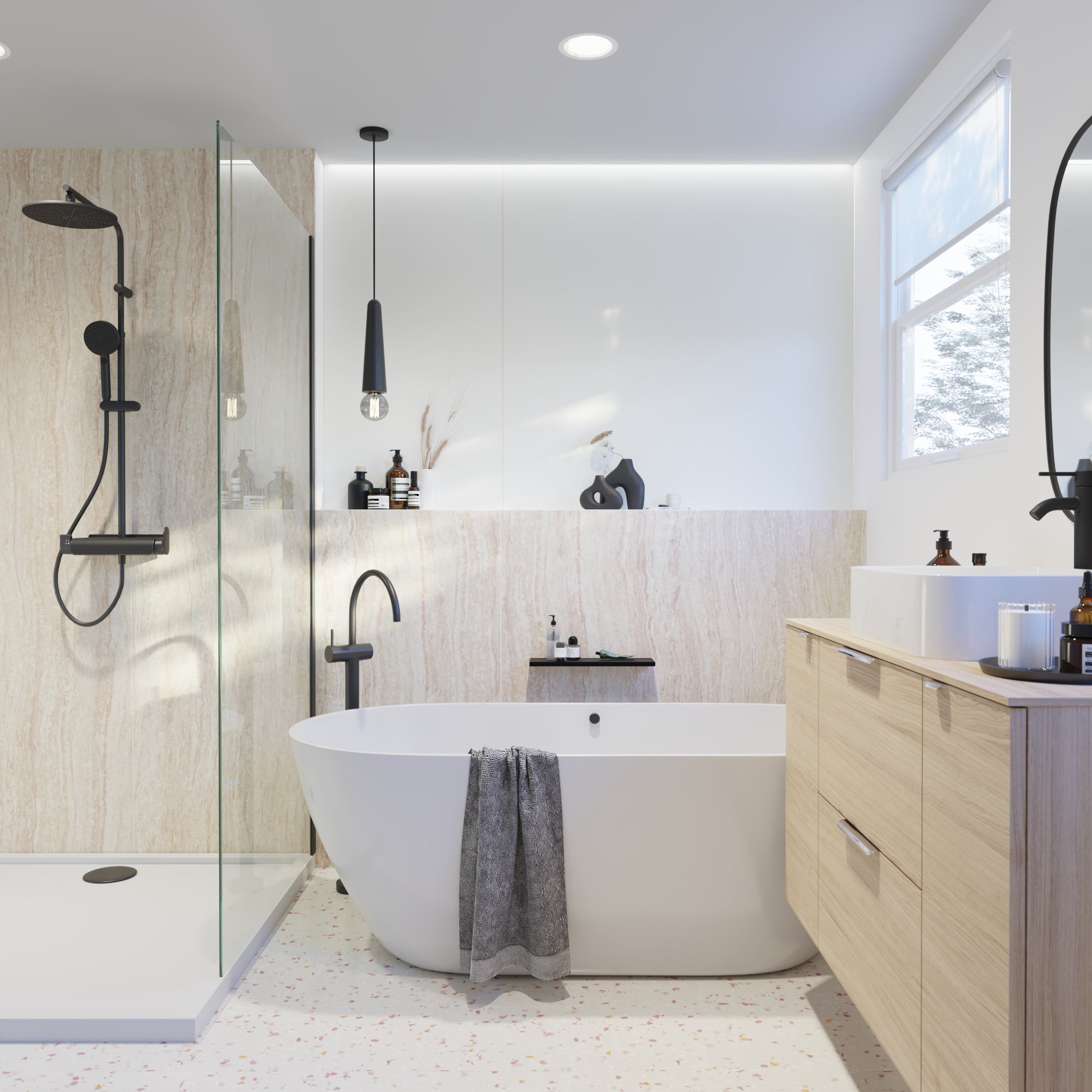 Dale vinil 1,5 mm, Artens Zephira, terrazzo, rezistent la apa