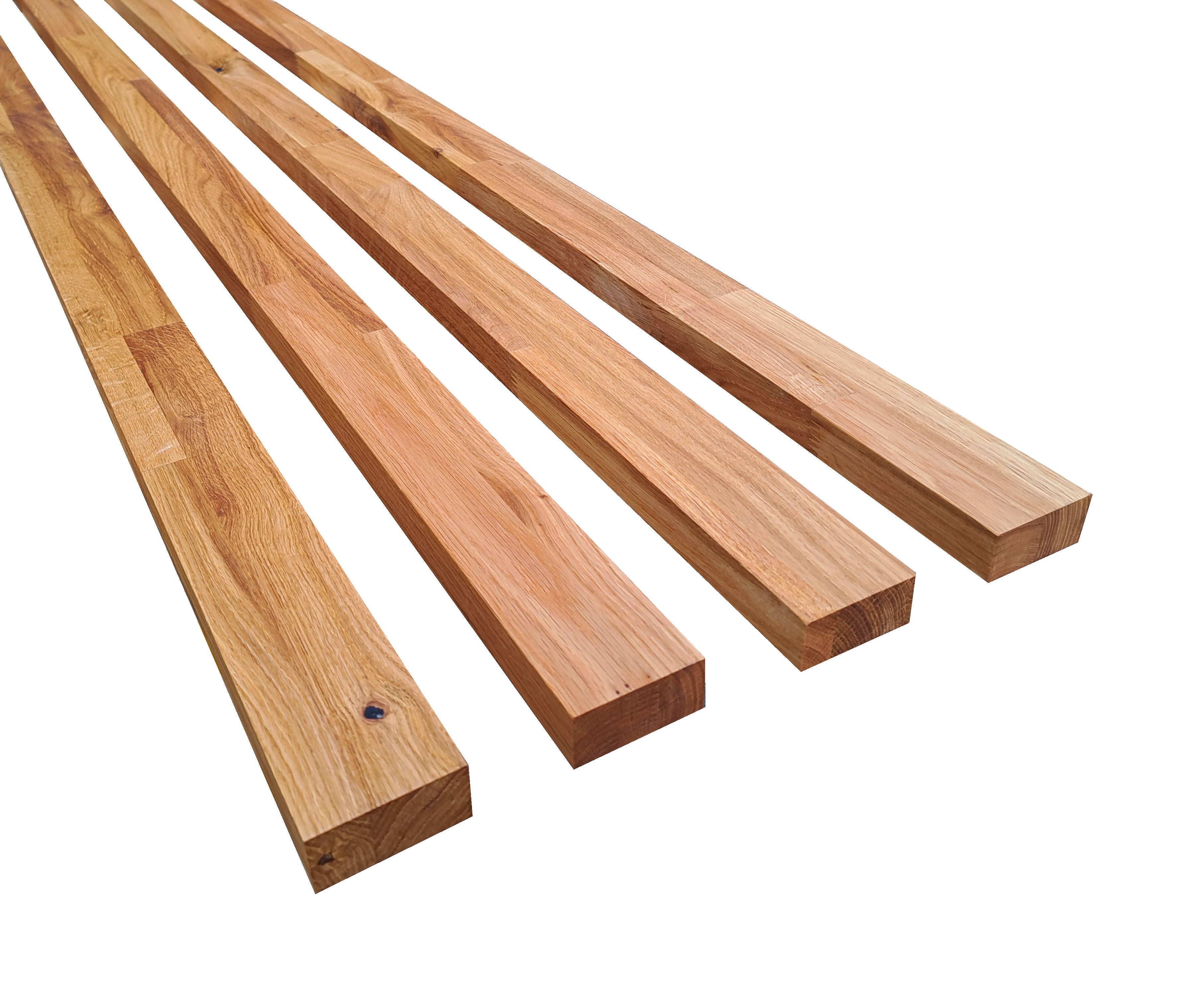 Element riflaj uleiat, lemn stejar, 2800 x 60 x 28 mm