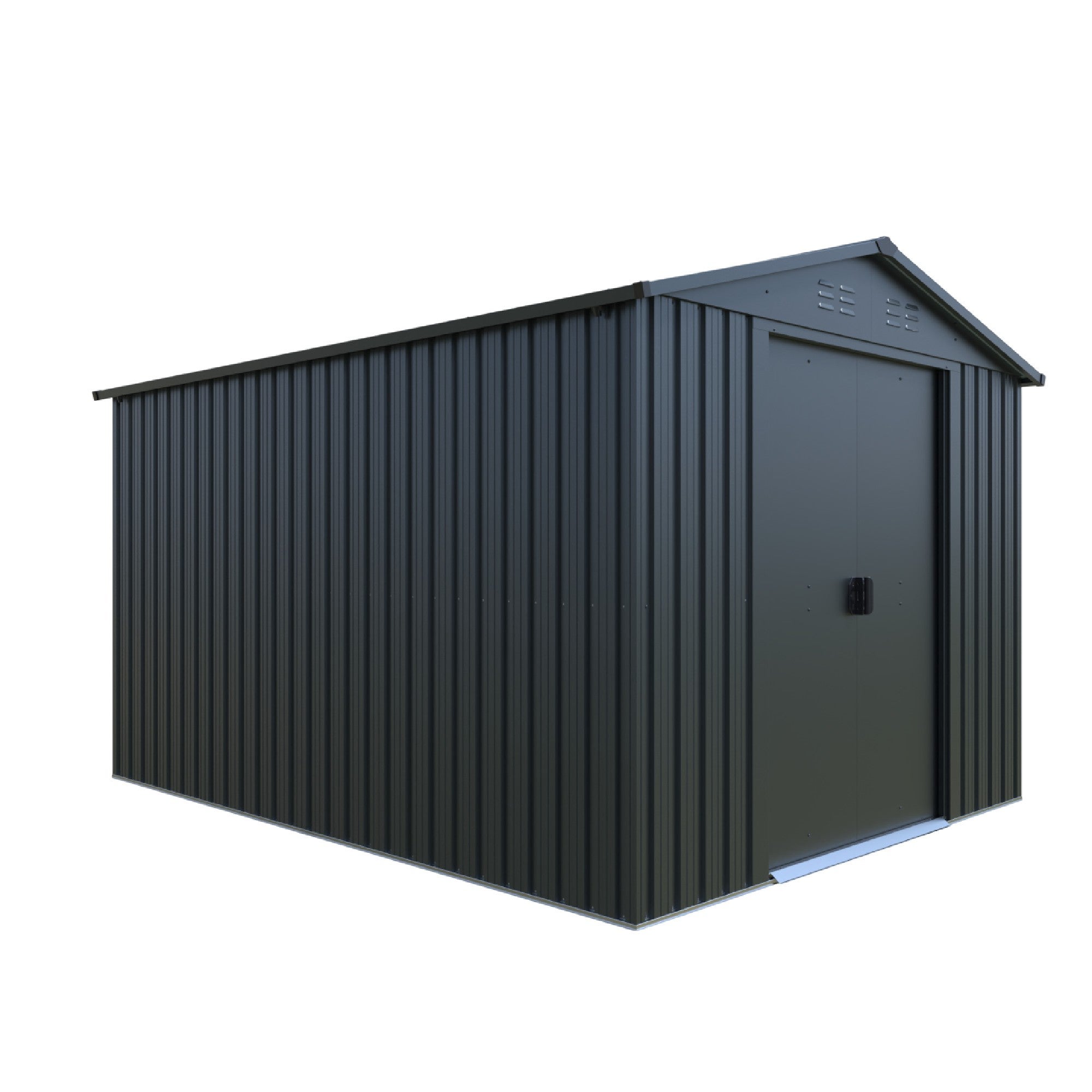 Casuta de gradina, otel, 0.3mm, 303 x 236 x 206 cm, gri antracit