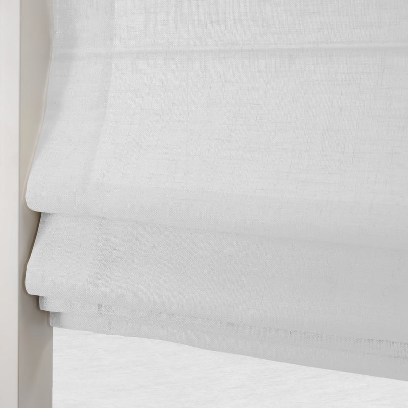 Stor roman Inspire Charlina cu pliuri, 180 x 175 cm, alb