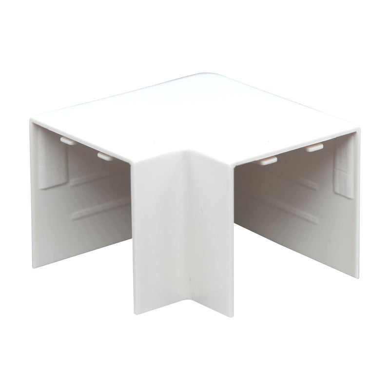 Cot plan pentru canal cablu, 60 x 40 mm, alb (set 2 buc)