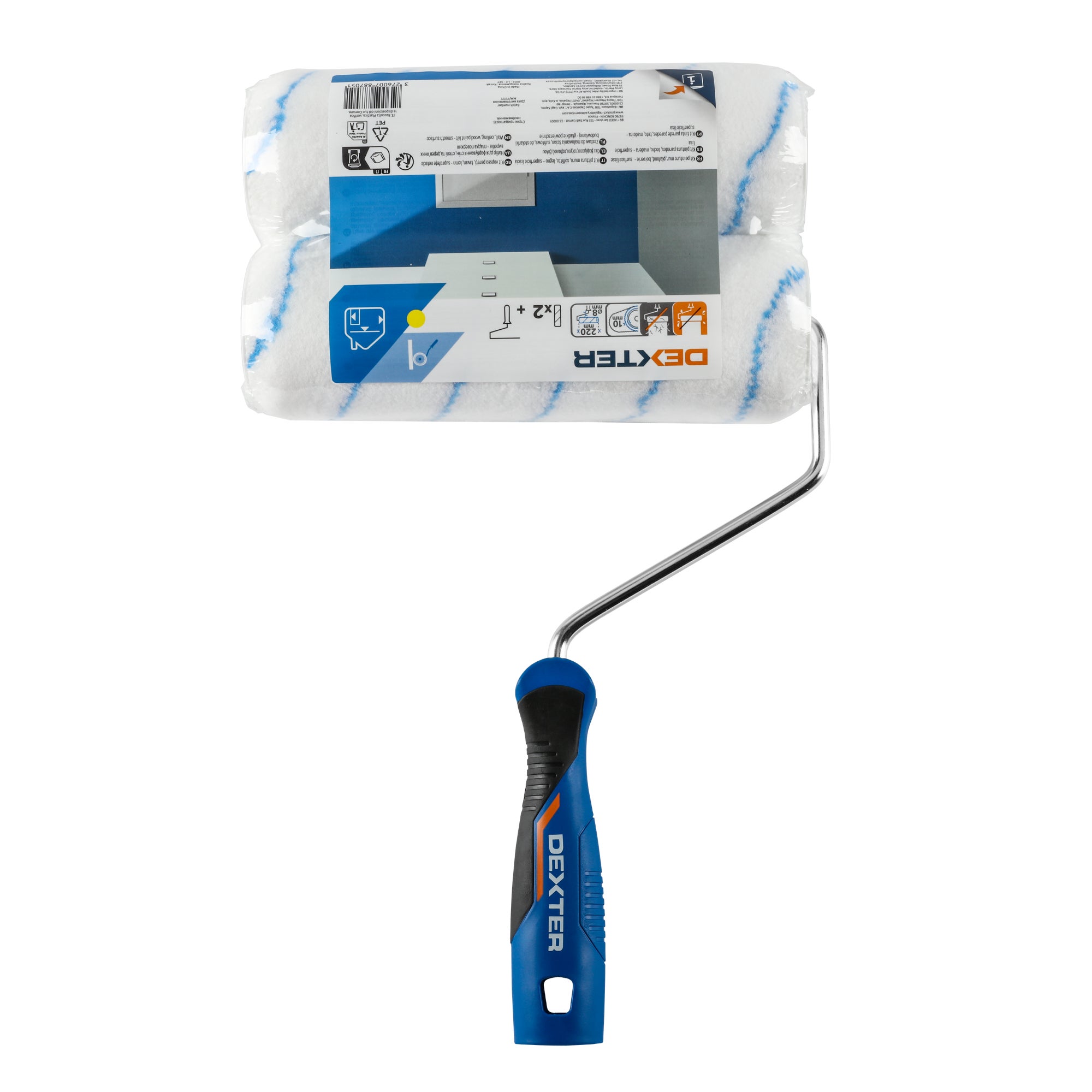 Set maner trafalet cu 2 role Dexter, pentru suprafete netede, lungime ...