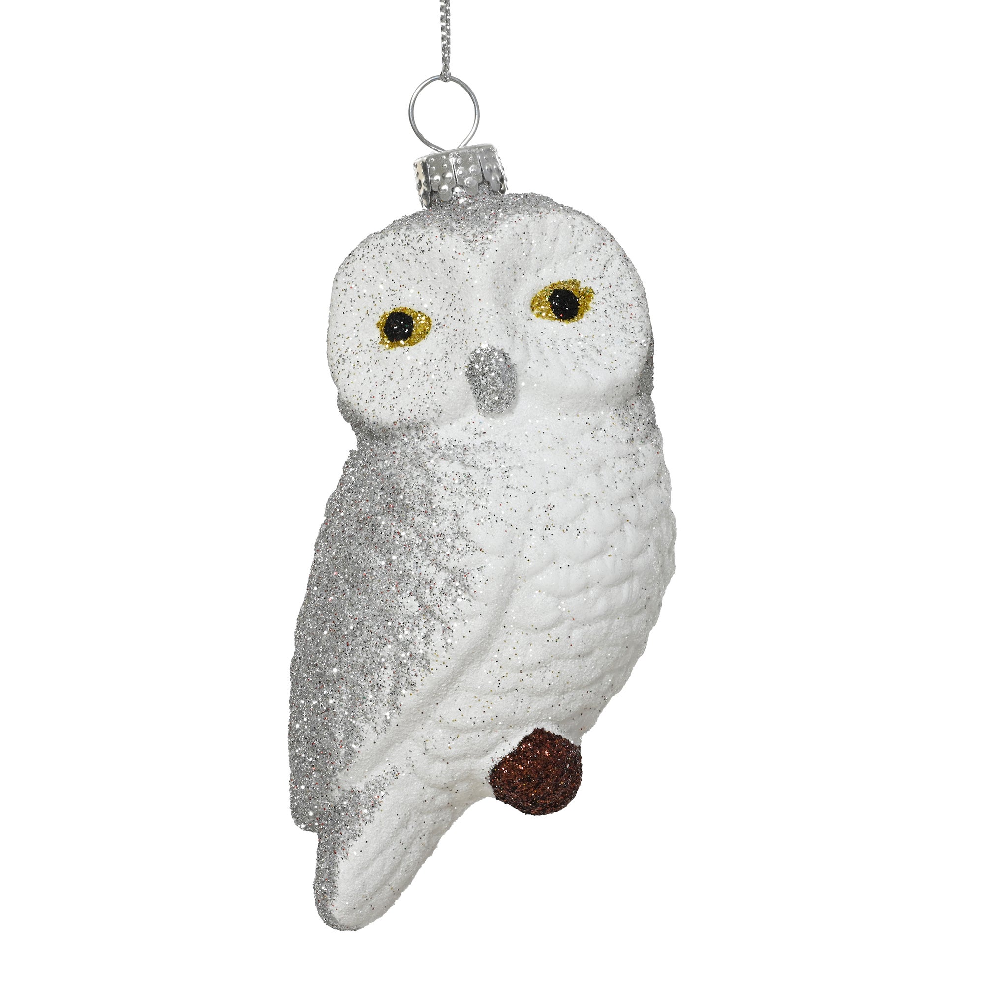 Decoratiune Craciun, pentru brad, forma bufnita, polistiren, inaltime ...