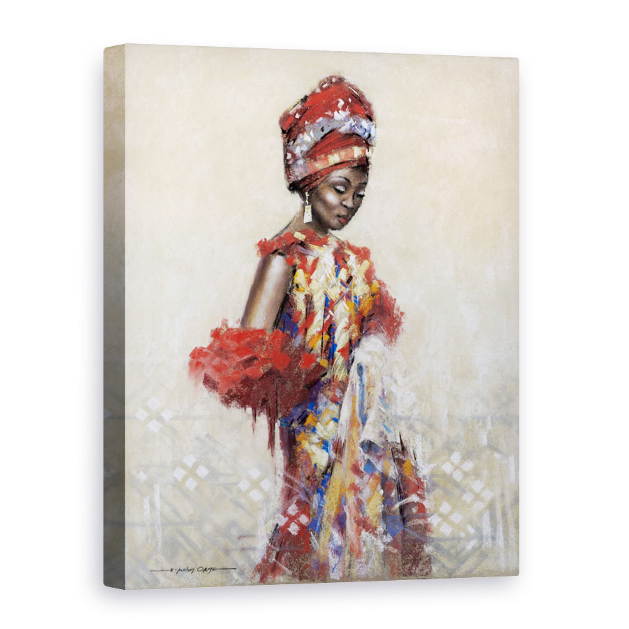 Tablou canvas African woman, 50 x 70 cm