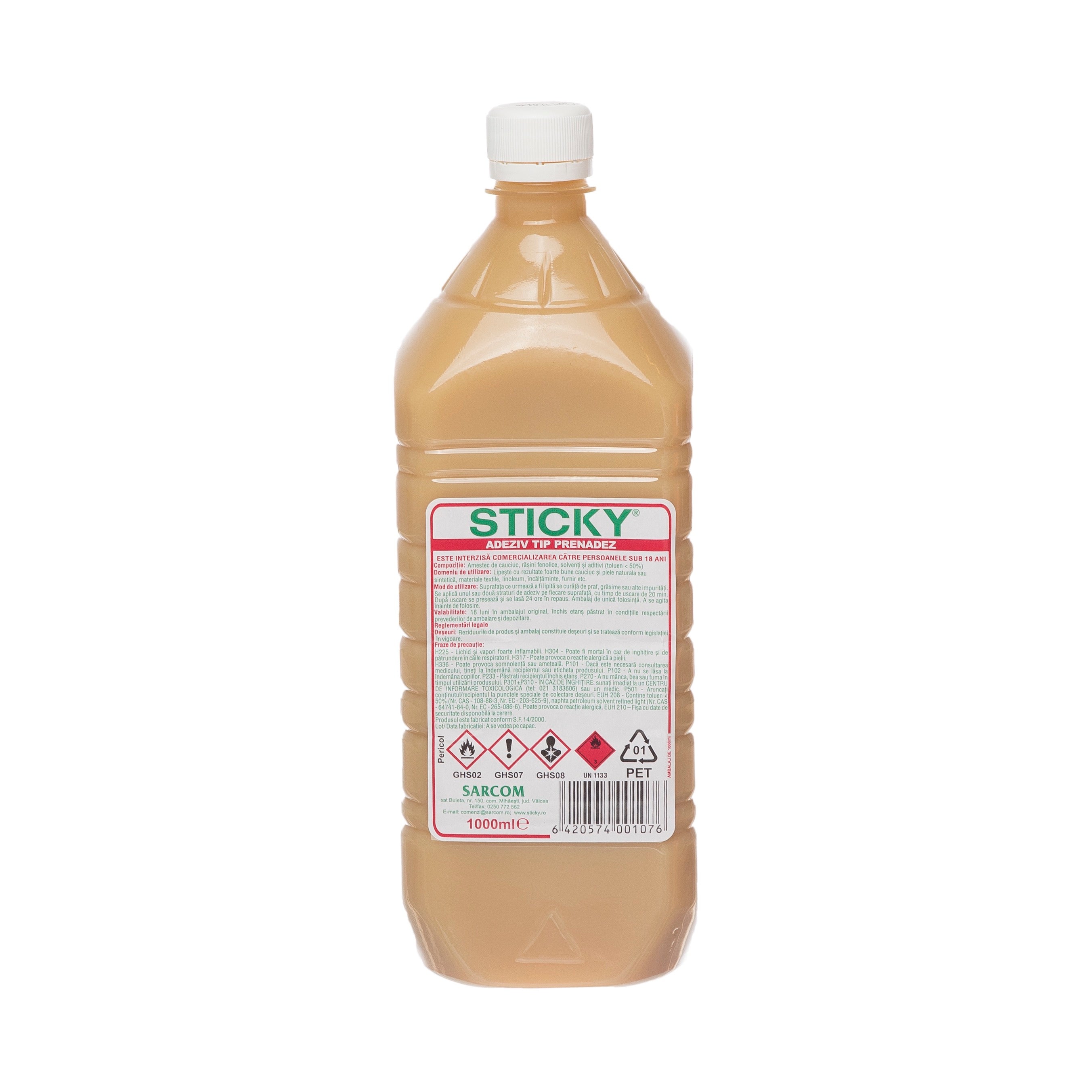 Adeziv tip prenadez Sticky, de constructii, 1 L, transparent
