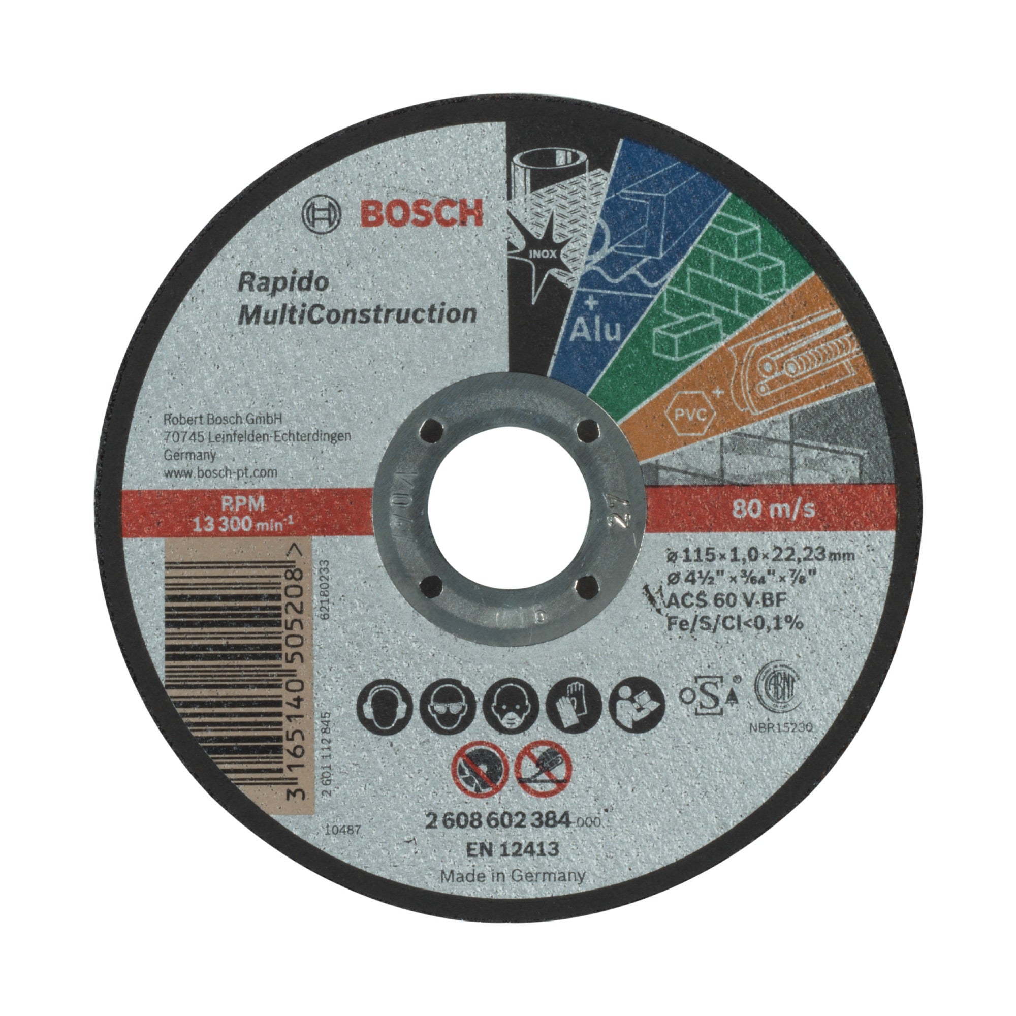 Disc taiere Bosch, pentru multimaterial, Ø 115 x 1 mm