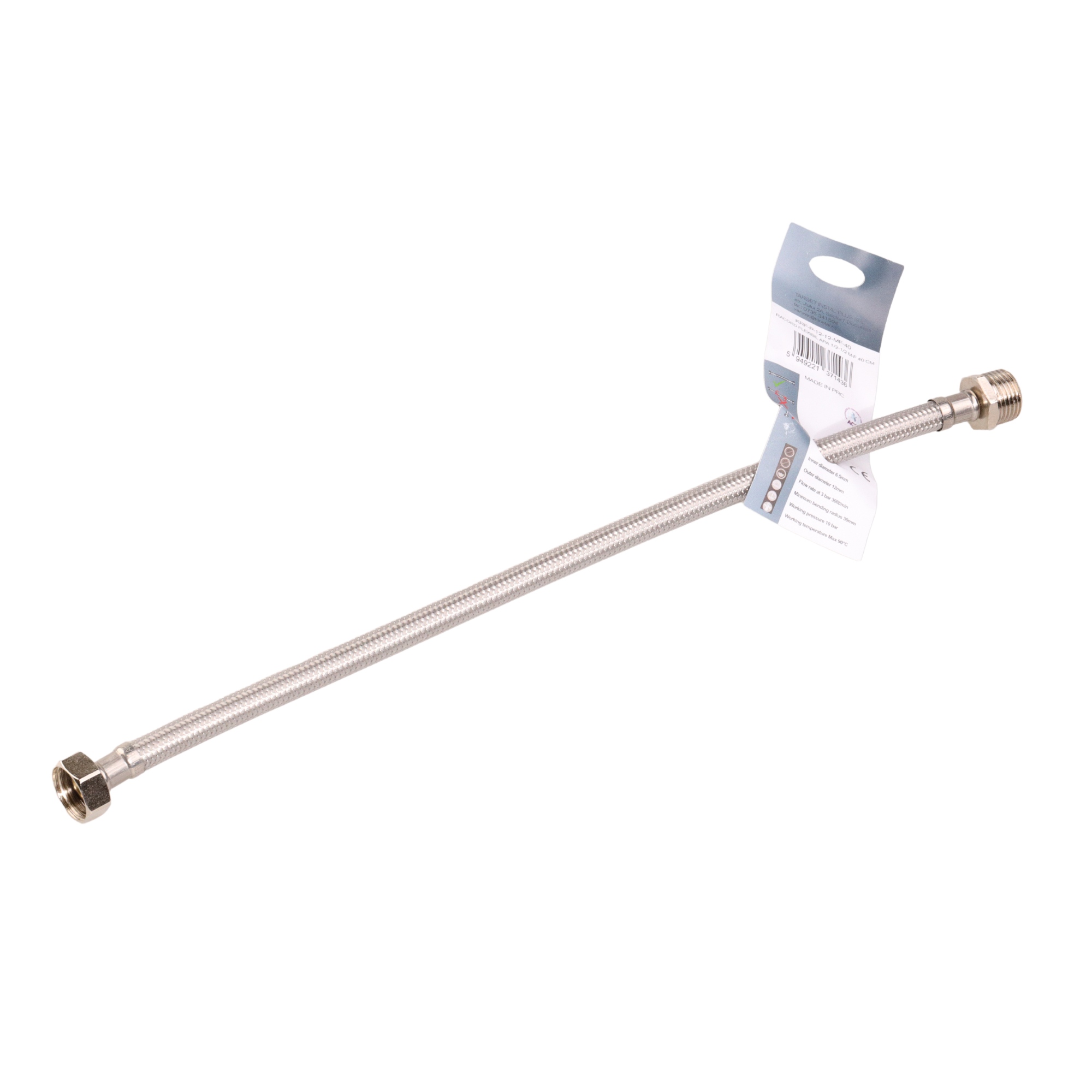 Racord flexibil premium pentru apa, L 40 cm, 1/2" - 1/2", interior ...