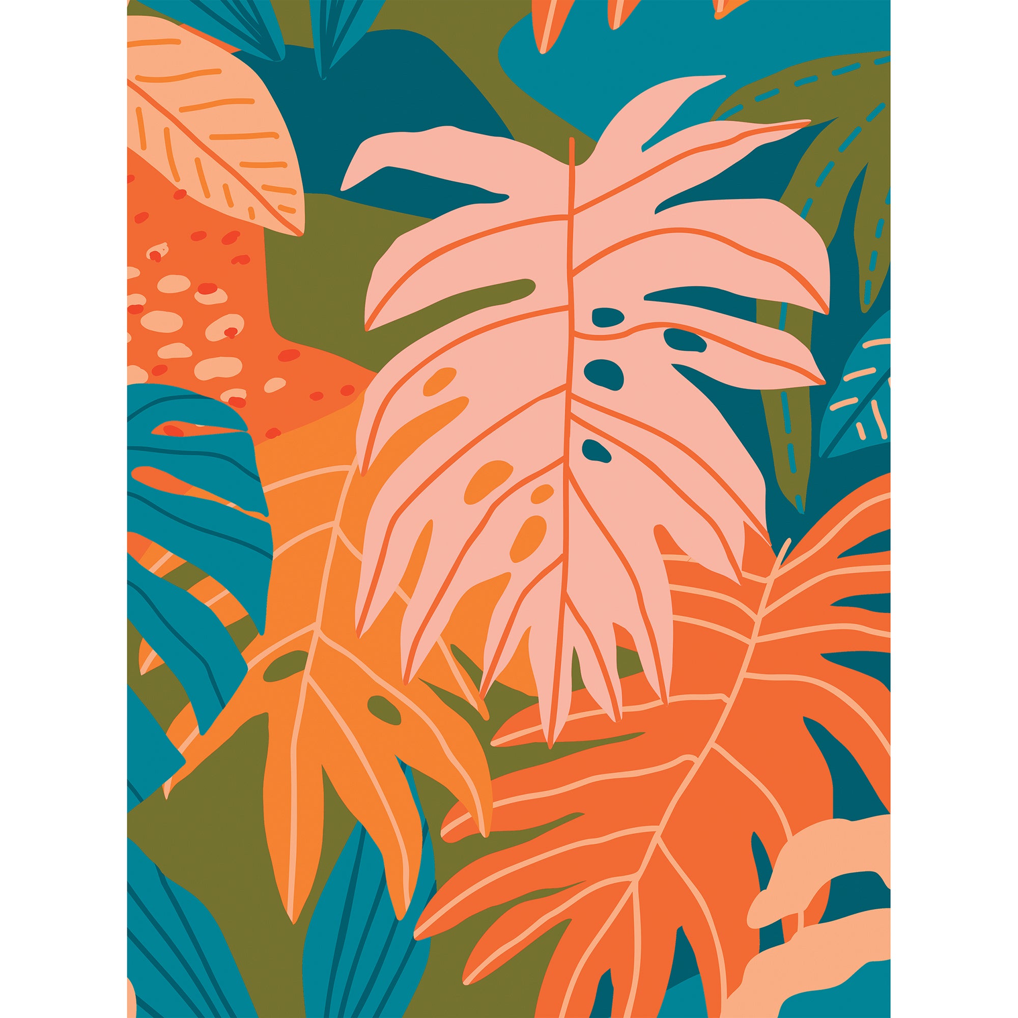 Poster imprimat Tropical Abstract, 30 x 40 cm
