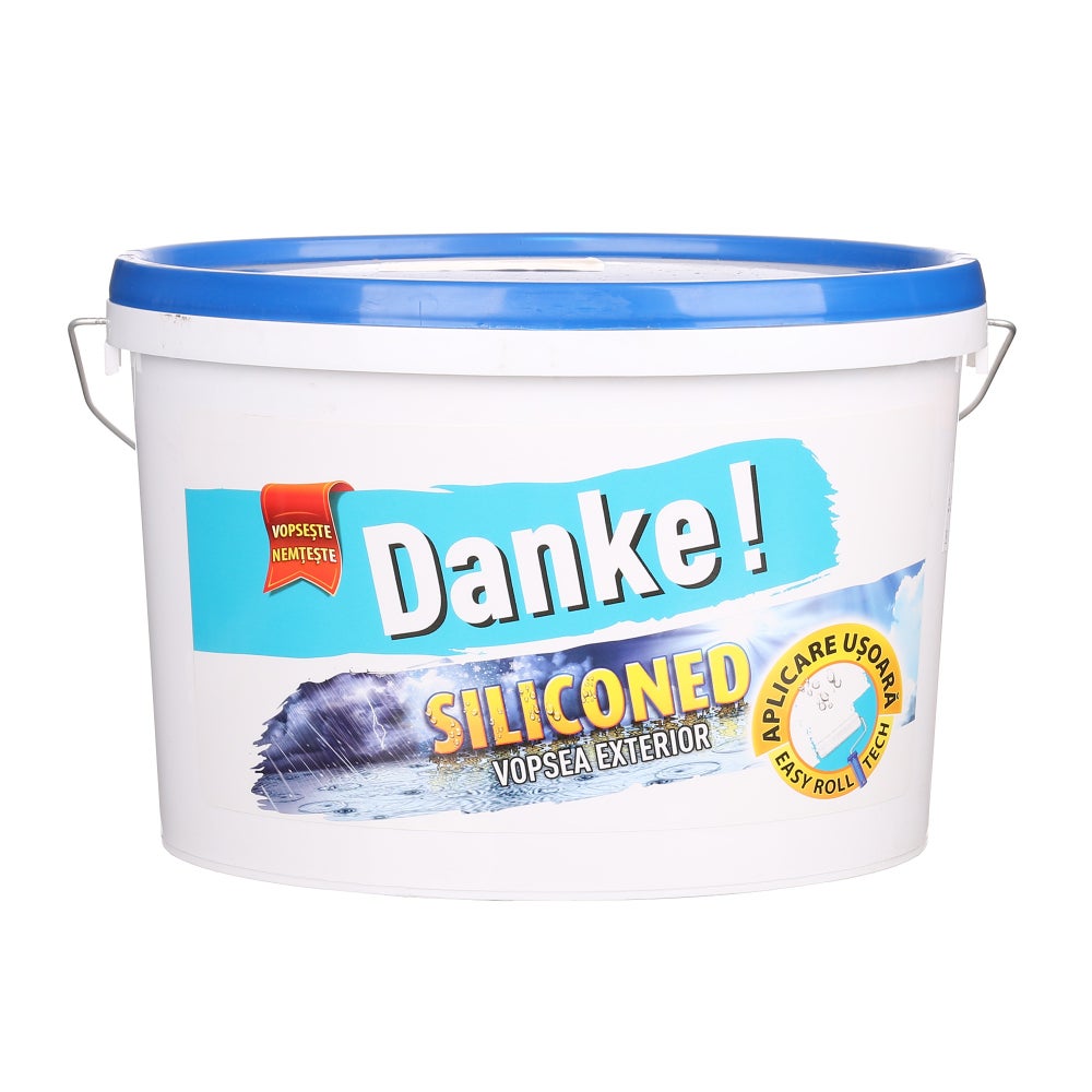 Vopsea lavabila exterior Danke Siliconed, alba, 25 L