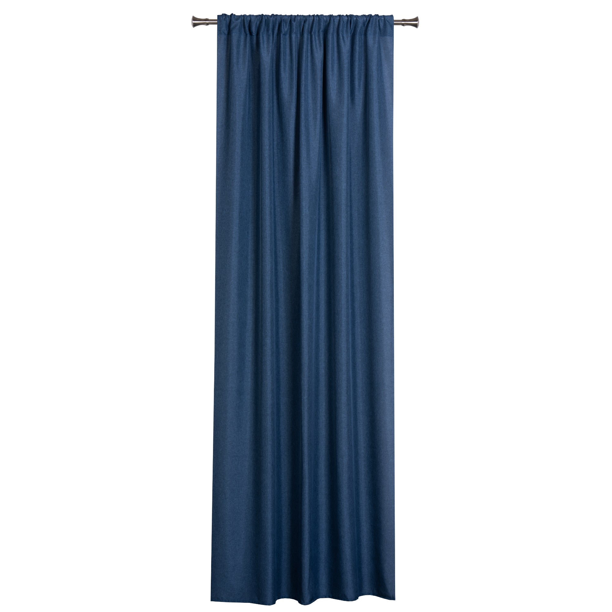 Perdea 140 x 260 cm Derby, cu bride, albastru