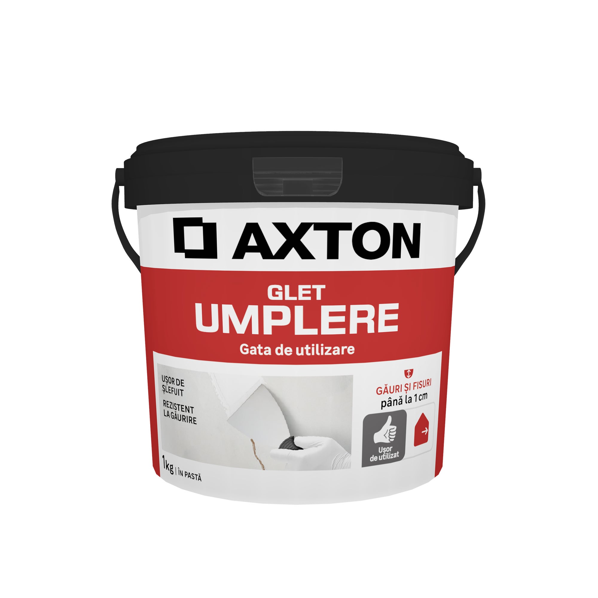 Glet pasta Axton, pentru umplere, interior, alb, 1 kg