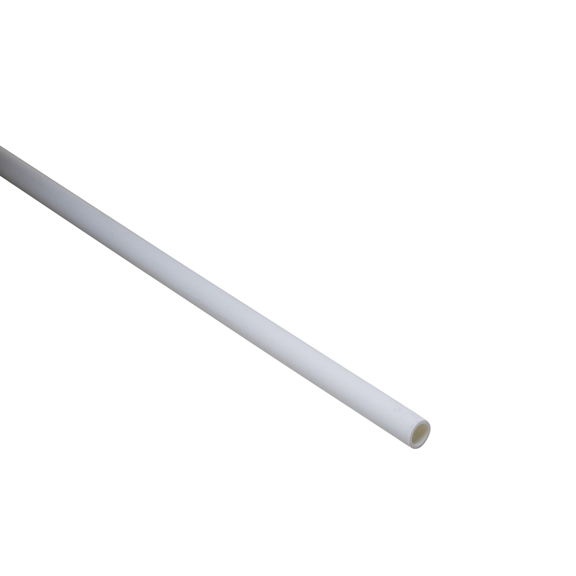 Teava rotunda PVC, 8 X 1 mm, L = 1 m, alb mat