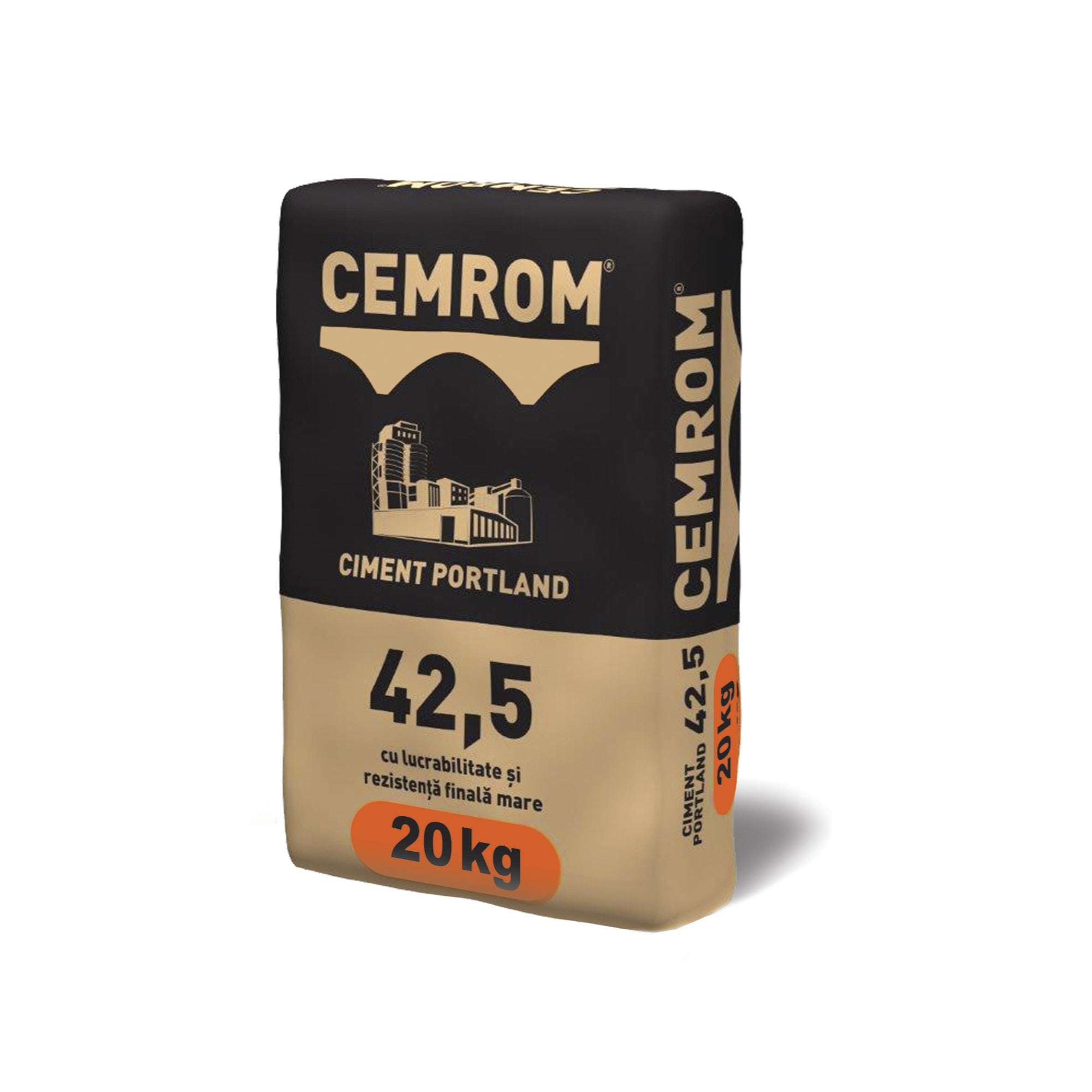 Ciment Cemrom CEM II/B-LL 42.5 N, 20 kg, gri