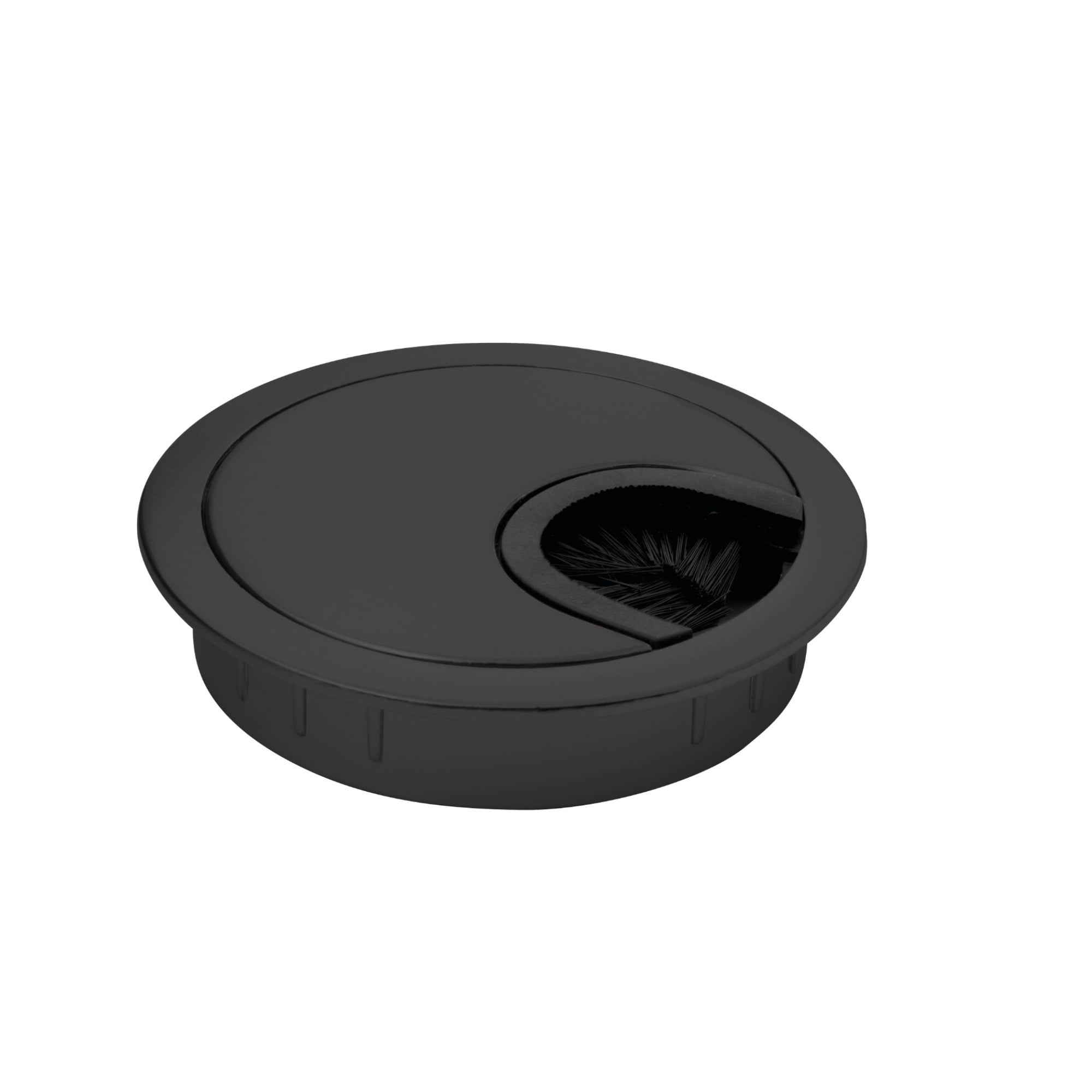 Suport trecere cabluri, metalic, Ø 60 mm, negru