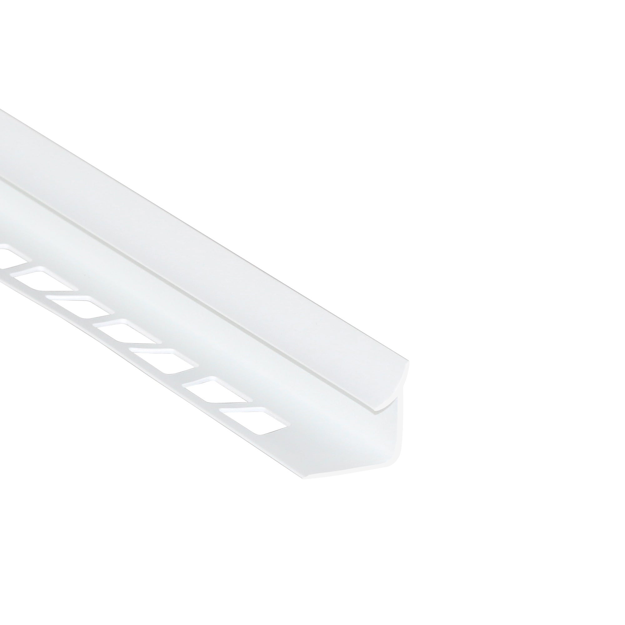 Profil PVC pentru colt interior, 12 mm, L 2.5 m, alb, mat